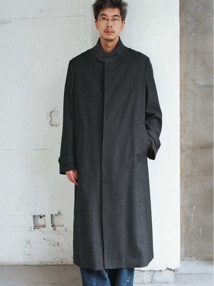 Stand Collar Structured Wool Coat / 商品詳細ページ / LIDNM / Llife ONLINE ...